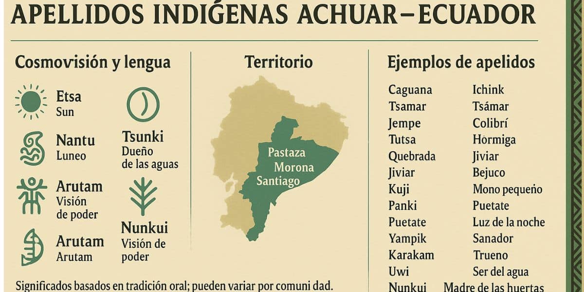 Apellidos indígenas Achuar – Ecuador - Pueblos Indigenas